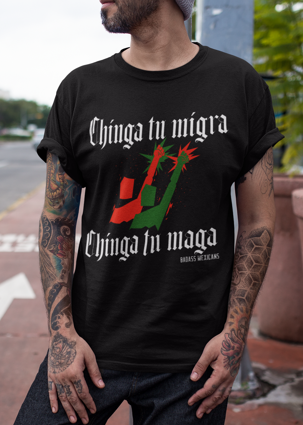 Chinga Tu Migra / Chinga Tu MAGA T-Shirt – Political Streetwear Tee ...